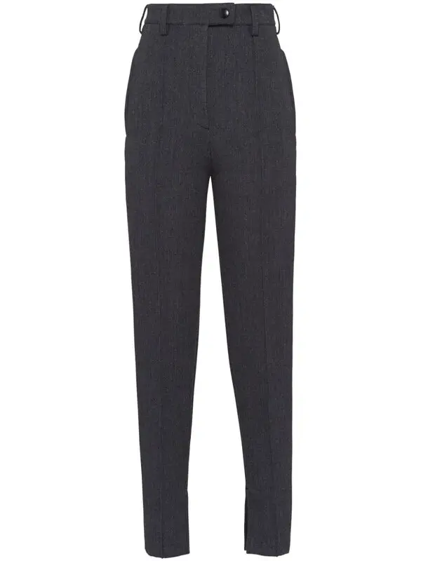 Prada High-rise Natté Trousers