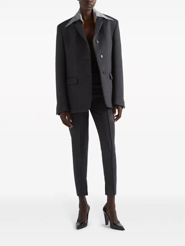 Prada High-rise Natté Trousers