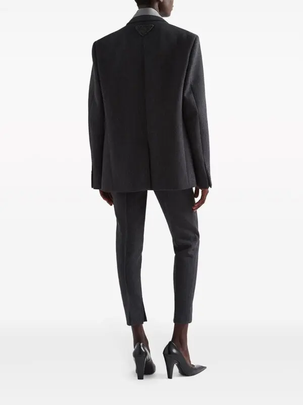 Prada High-rise Natté Trousers