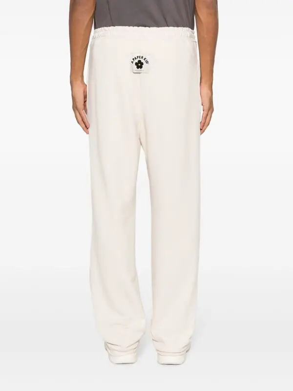 A PAPER KID Logo-patch Cotton Track Pants