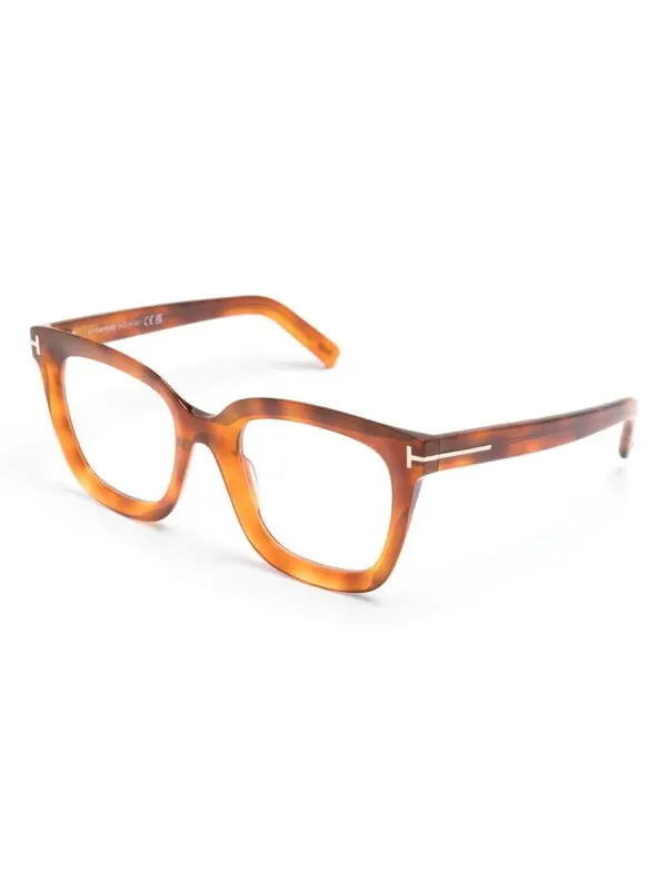 TOM FORD Tortoiseshell Square Frame Glasses