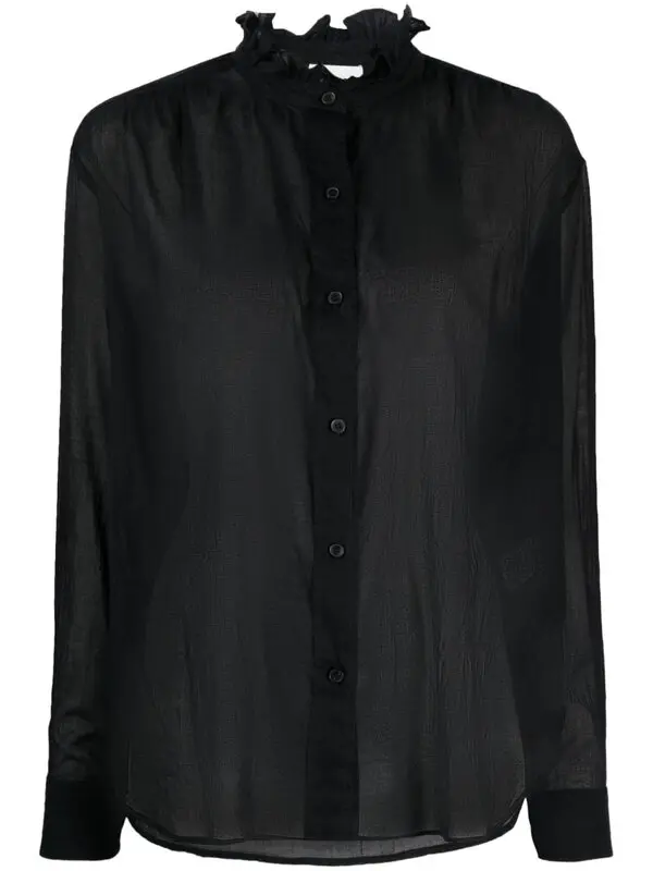 MARANT ETOILE Gamble Organic Cotton Shirt - Black