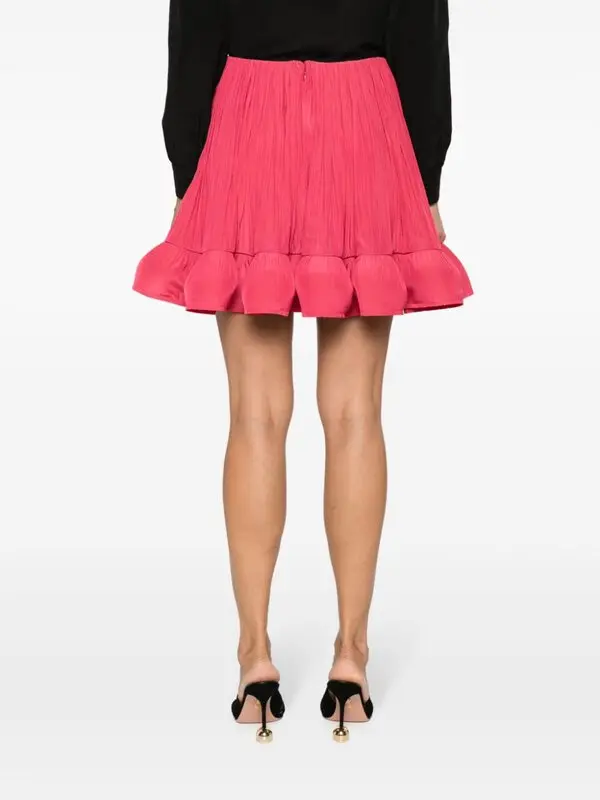 LANVIN Ruffled Flared Miniskirt - Pink