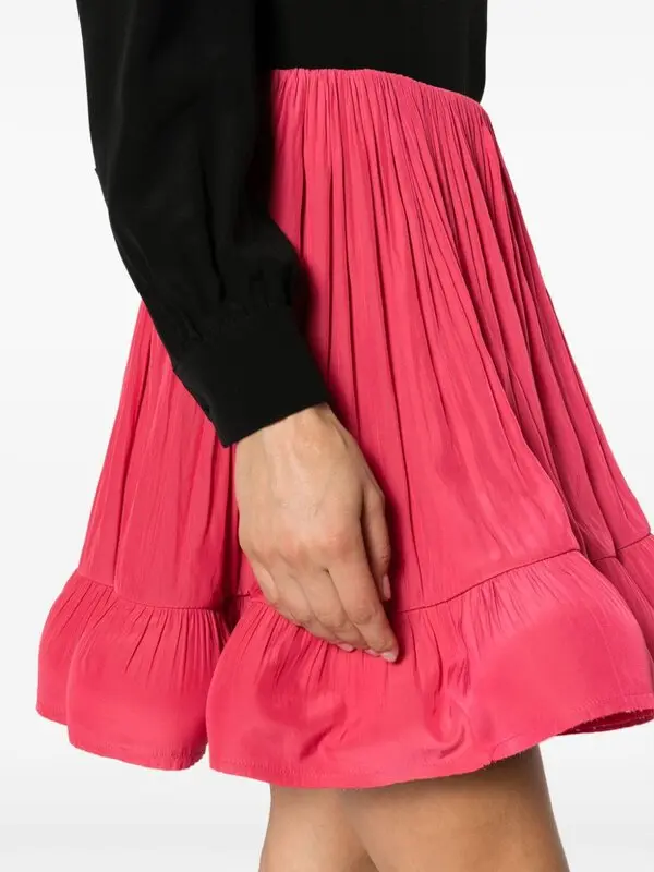 LANVIN Ruffled Flared Miniskirt - Pink