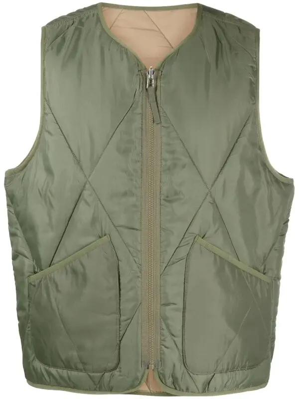 Universal Works Reversible Diamond-quilted Gilet