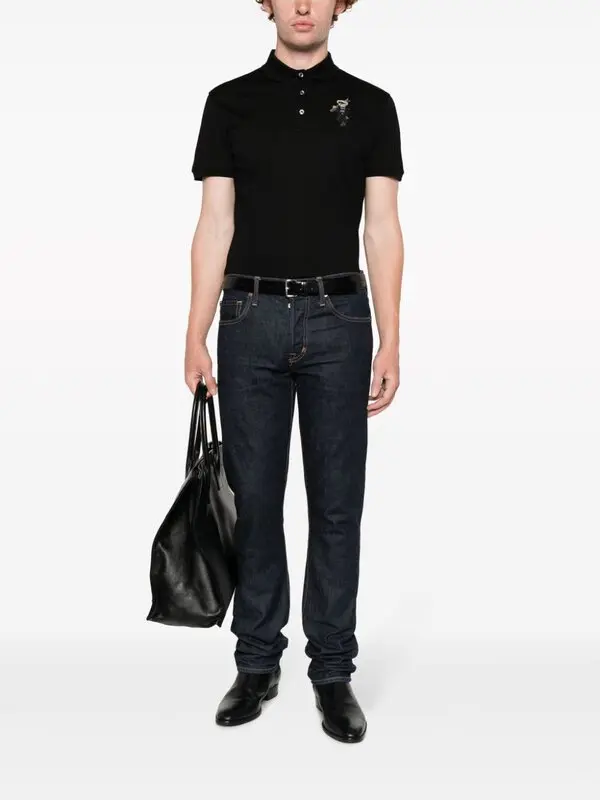 Ralph Lauren Purple Label Polo Bear-embroidered Polo Shirt