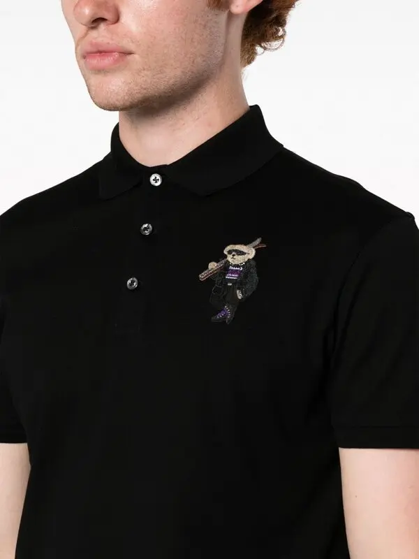 Ralph Lauren Purple Label Polo Bear-embroidered Polo Shirt