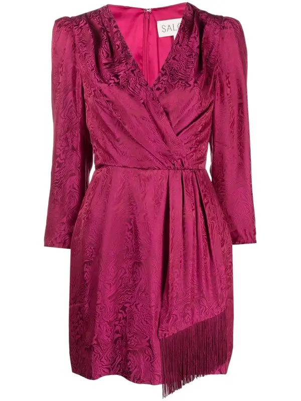 Saloni Abstract-pattern Silk Minidress