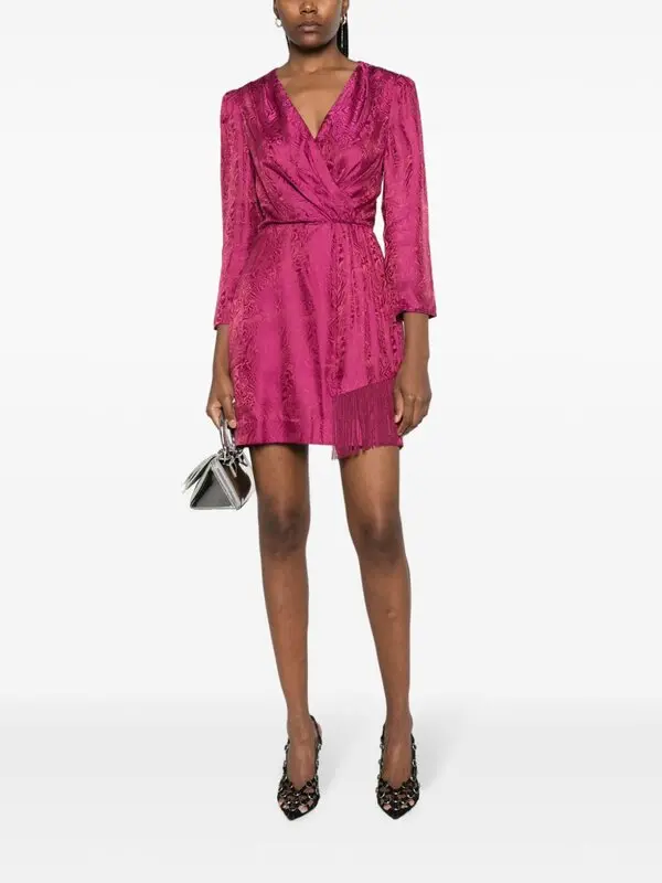Saloni Abstract-pattern Silk Minidress