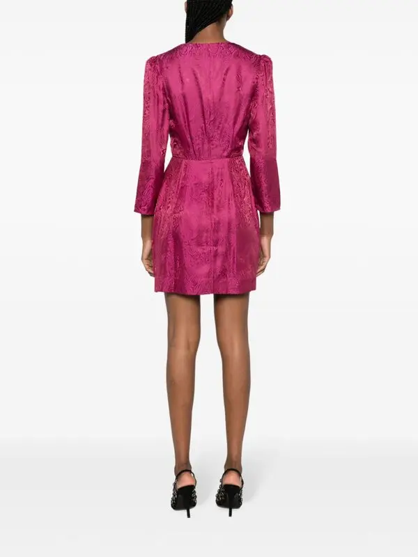 Saloni Abstract-pattern Silk Minidress