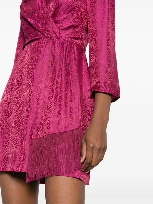 Saloni Abstract-pattern Silk Minidress