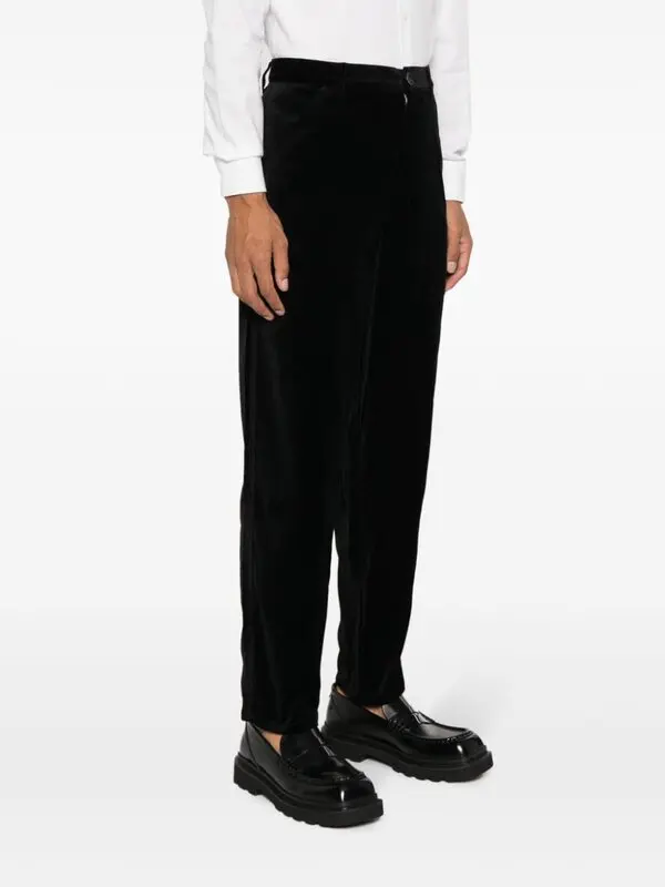 Comme Des Garçons Straight-leg Velvet Trousers