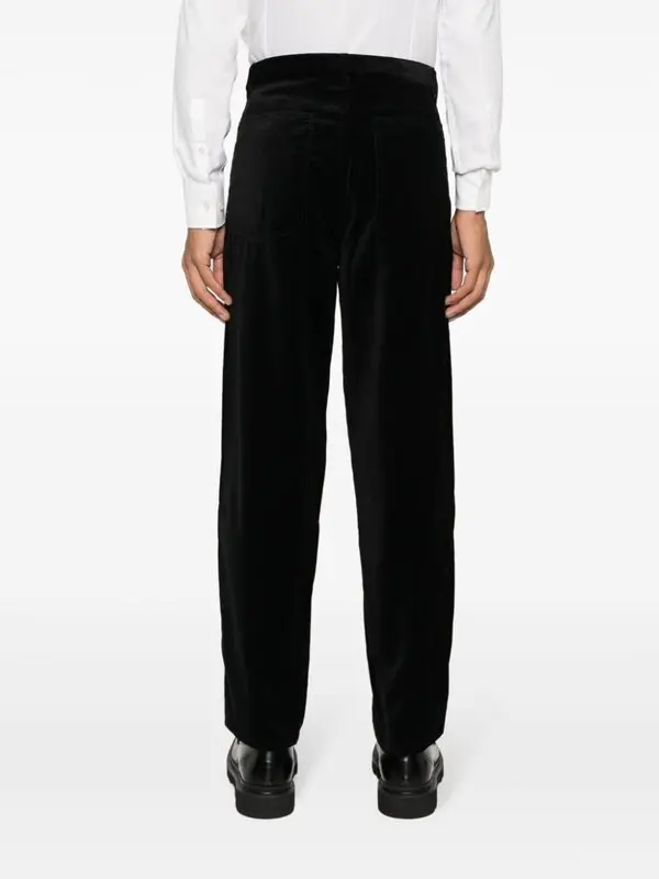 Comme Des Garçons Straight-leg Velvet Trousers
