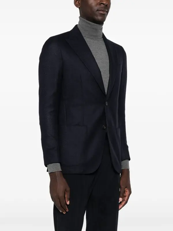 BAGNOLI SARTORIA NAPOLI Single-breasted Virgin Wool Blazer
