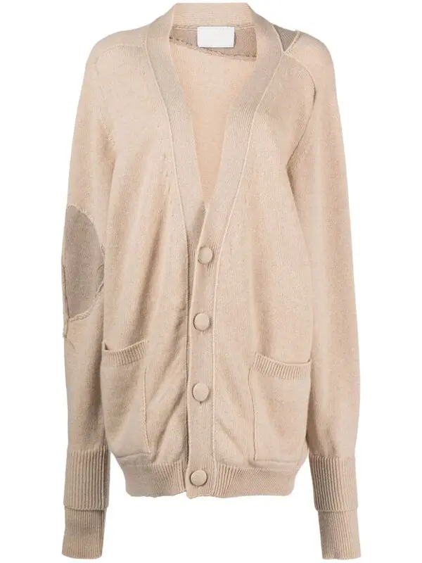 RAMAEL Panelled Cashmere-blend Cardigan