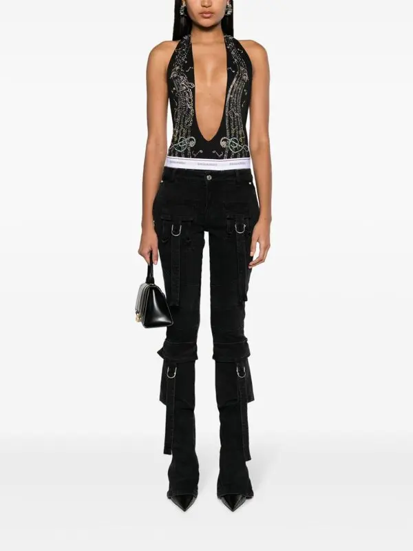 Dsquared2 Crystal-embellished Halterneck Body