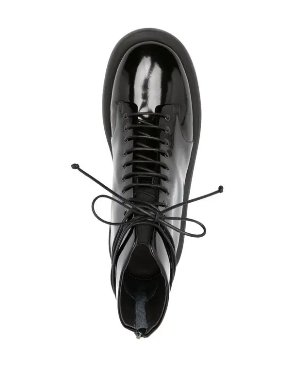 Marsèll 40mm Gommello Patent-finish Biker Boots