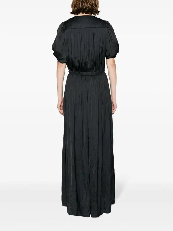 Zadig&Voltaire Bow-embellished Crinkled Satin Dress