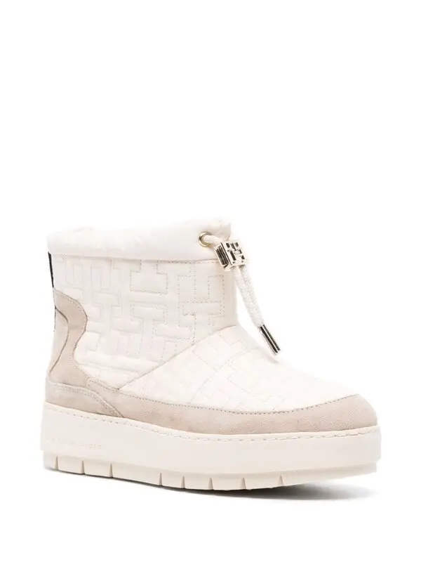 Tommy Hilfiger Monogram-jacquard Platform Snow Boots