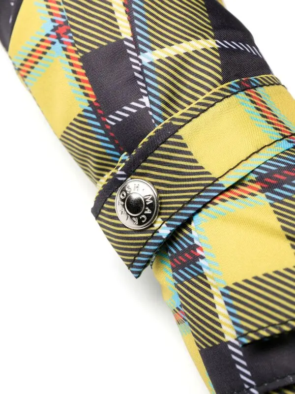 Mackintosh Ayr Check-pattern Automatic Telescopic Umbrella - Green