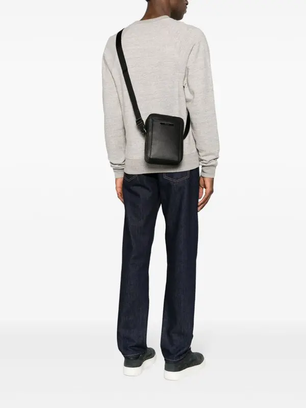 Calvin Klein Logo-plaque Faux-leather Crossbody Bag