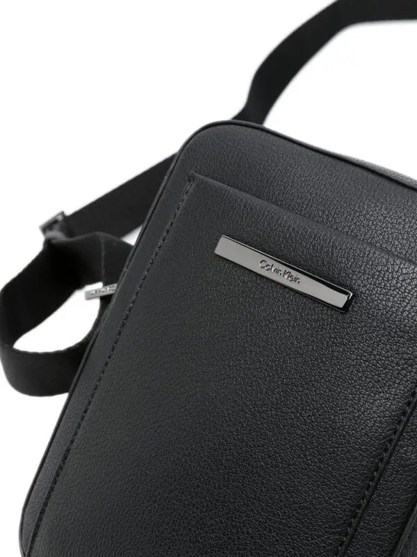 Calvin Klein Logo-plaque Faux-leather Crossbody Bag
