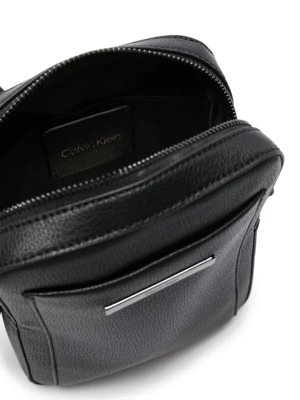 Calvin Klein Logo-plaque Faux-leather Crossbody Bag