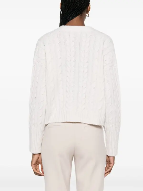 Peserico Cable-knit Cropped Cardigan