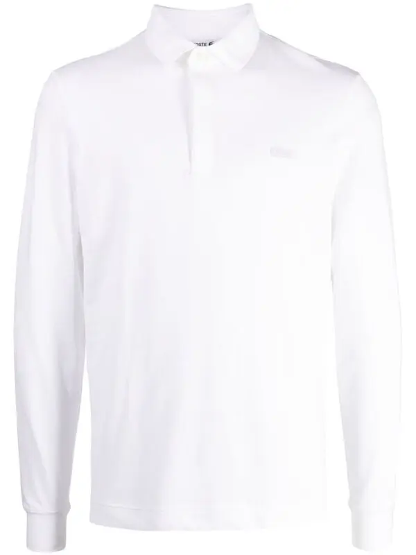 Lacoste Smart Paris Logo-patch Polo Shirt - White