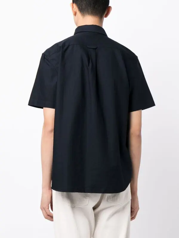 Lacoste Logo-embroidered Cotton Shirt - Blue