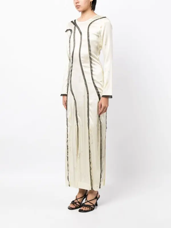 GANNI Lace-trim Maxi Dress