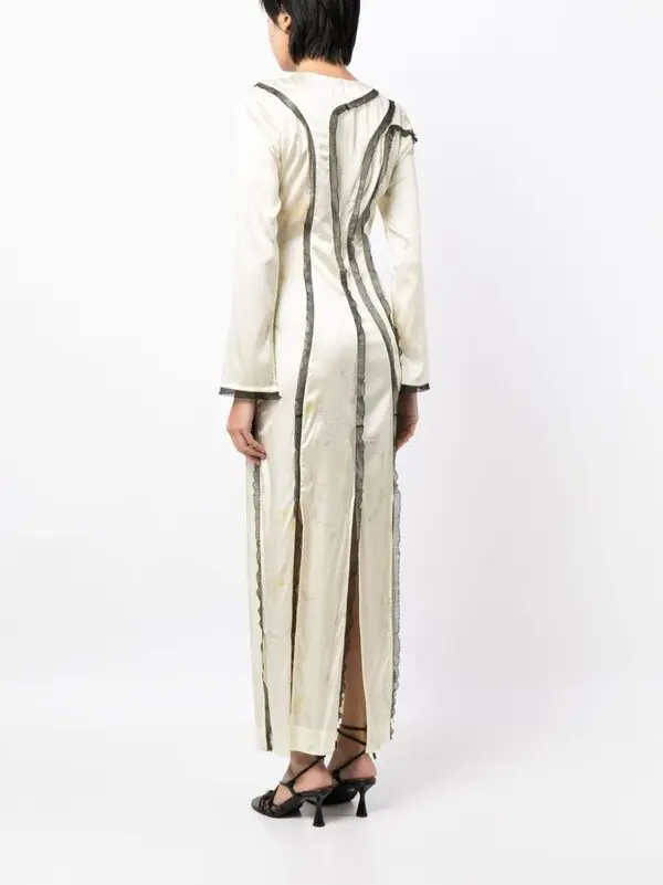 GANNI Lace-trim Maxi Dress