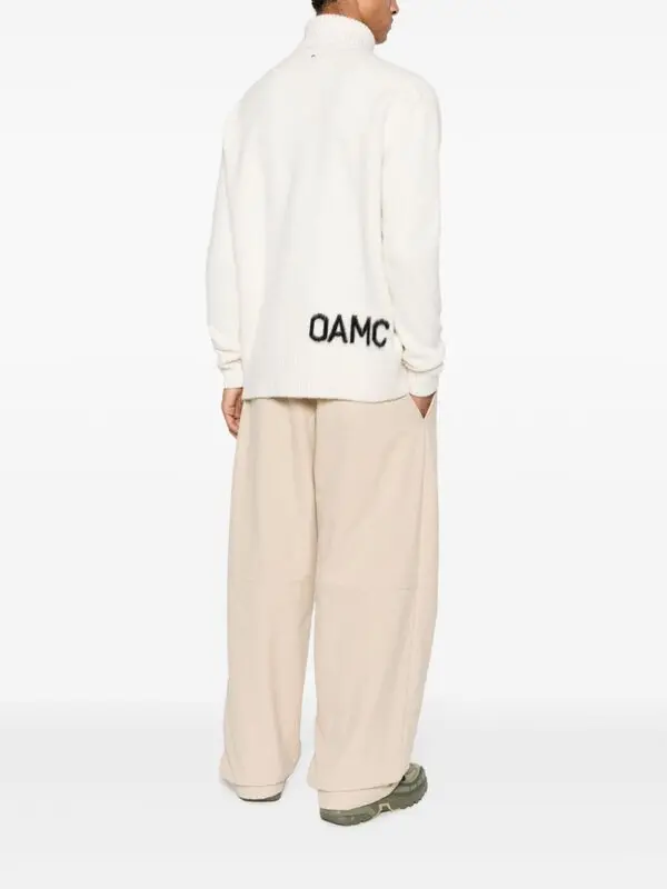 OAMC Intarsia-knit Logo Wool Jumper