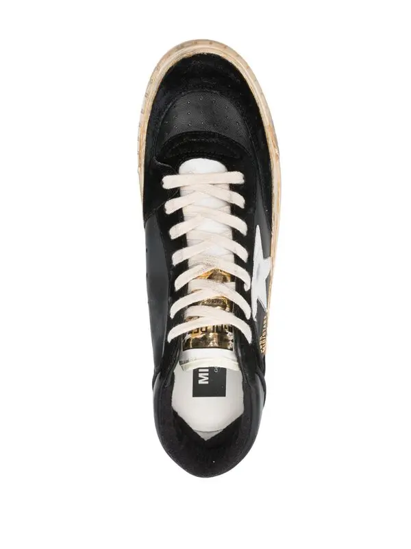 GOLDEN GOOSE Mid-star Leather Sneakers
