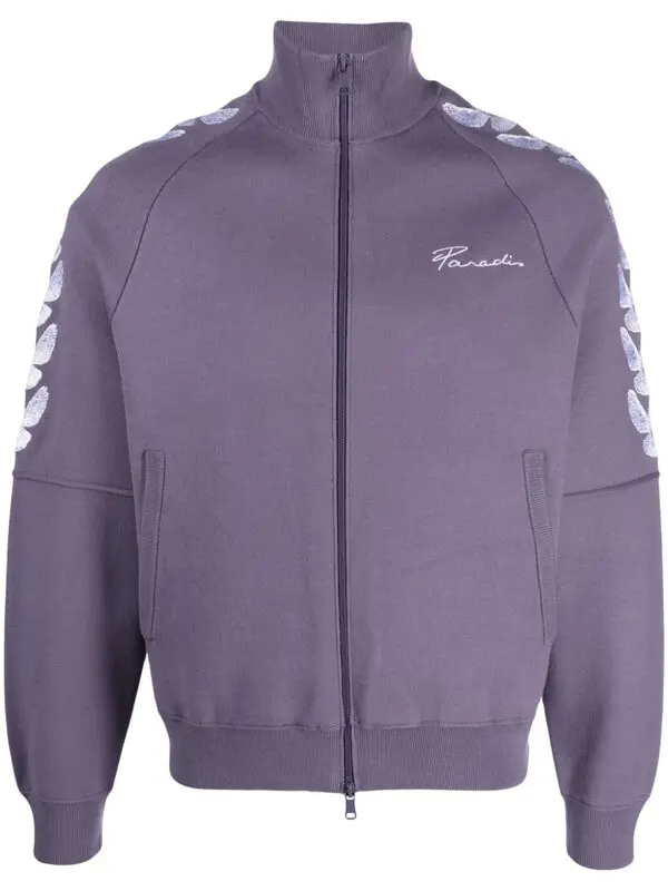3.PARADIS Dove-print Zip-up Sweatshirt