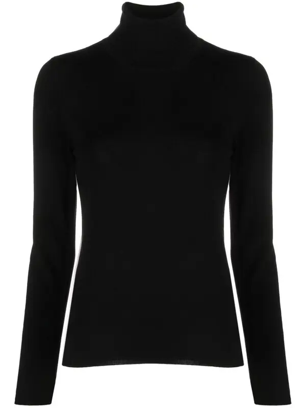 ZANONE Fine-knit High-neck Jumper - Black