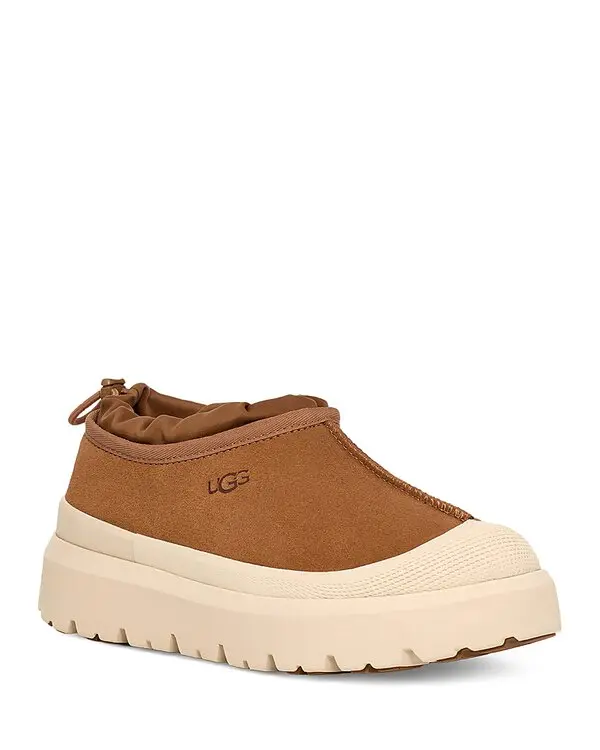 UGG Tasman Weather Hybrid Slip On Clogs - Chestnut/whitecap