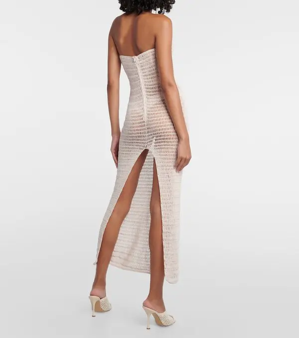 Magda Butrym Crochet Midi Dress - White - 30% Off | Editorialist