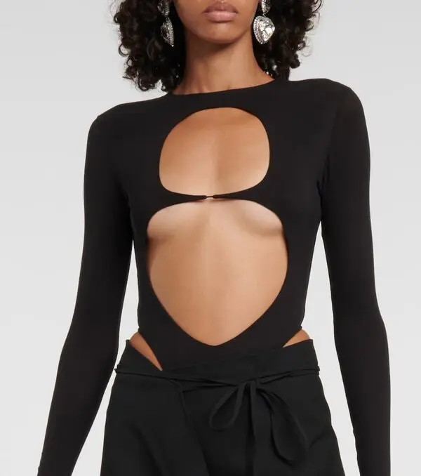 LAQUAN SMITH Cutout Bodysuit