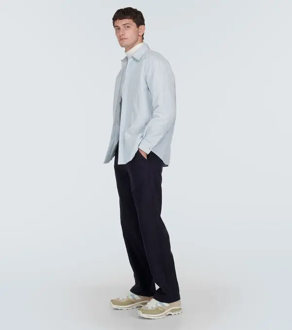 GR10K Straight-leg Wool-blend Trousers