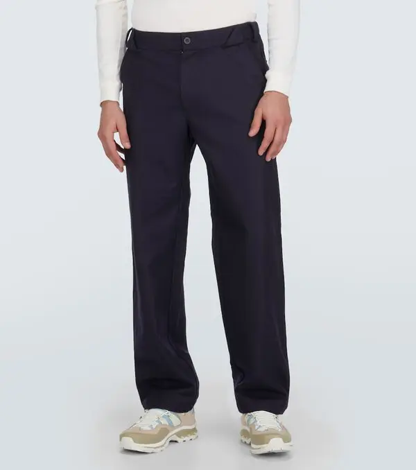 GR10K Straight-leg Wool-blend Trousers