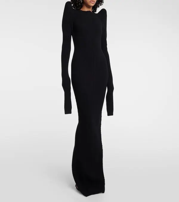 Rick Owens Cashmere And Wool Gown