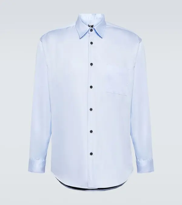 GR10K Cotton Poplin Shirt - Blue
