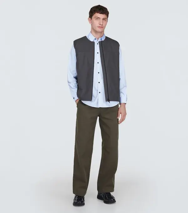 GR10K Cotton Poplin Shirt - Blue