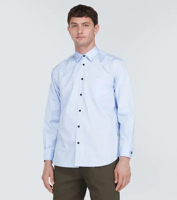GR10K Cotton Poplin Shirt - Blue