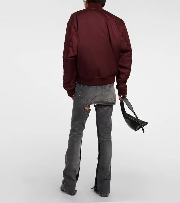 COURREGES Courrèges Logo Bomber Jacket - Red