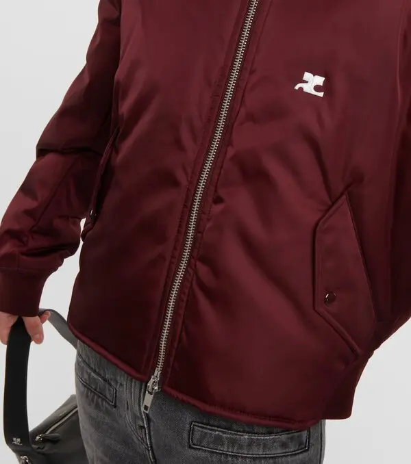COURREGES Courrèges Logo Bomber Jacket - Red