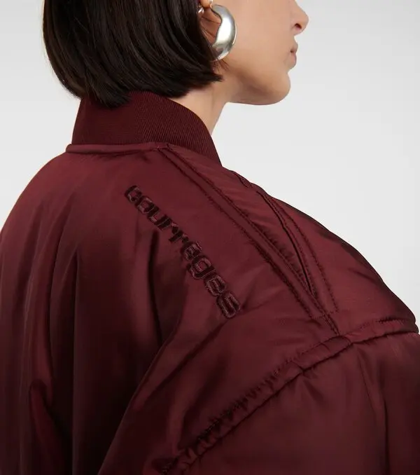COURREGES Courrèges Logo Bomber Jacket - Red