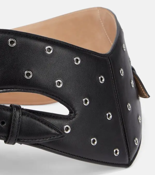 Alaïa Perforated Leather Belt