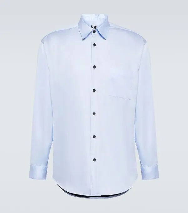 GR10K Cotton Poplin Shirt - Blue